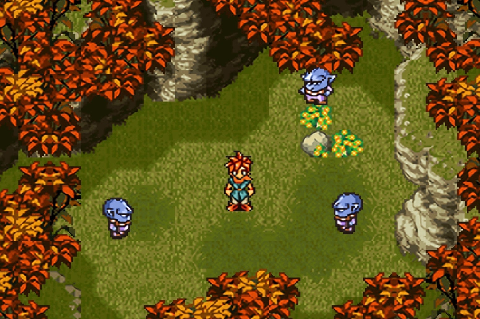 SNES Chrono Trigger Town Green